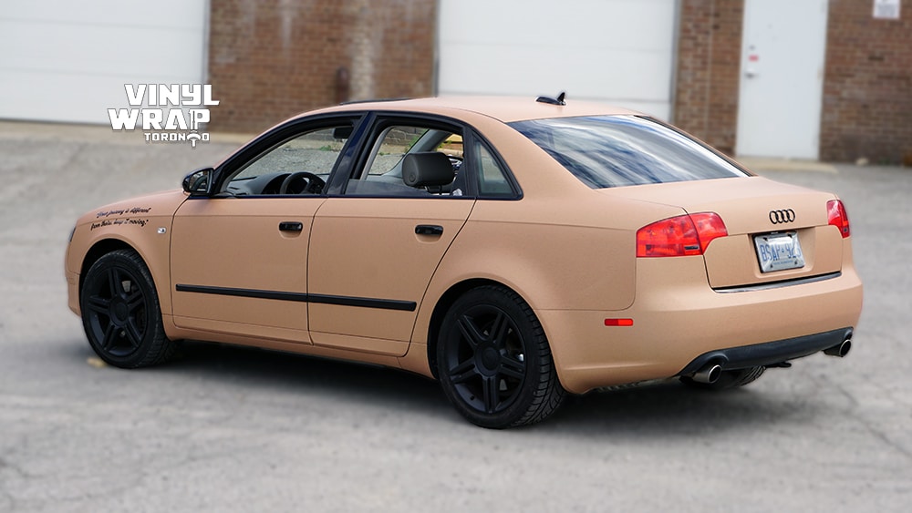 Audi A4 2006 - Full Wrap With Cool Sand Texture - Vinyl Wrap